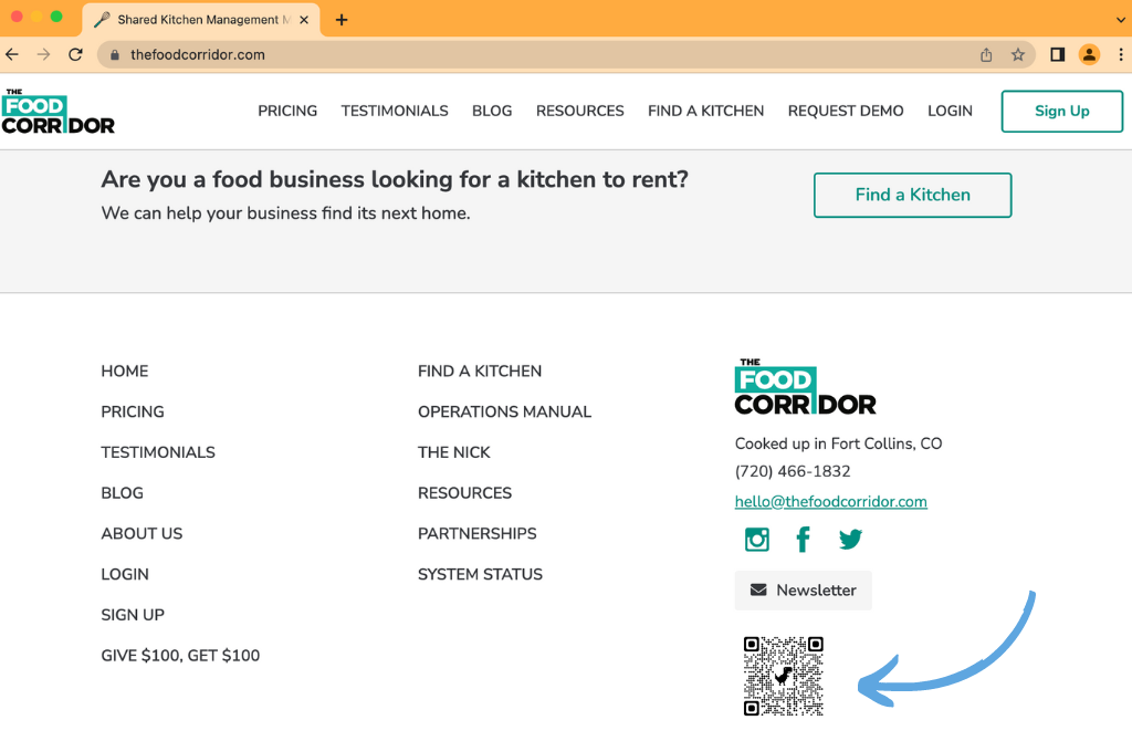 How to Create a QR Code for Your TKD Listing - The Food Corridor